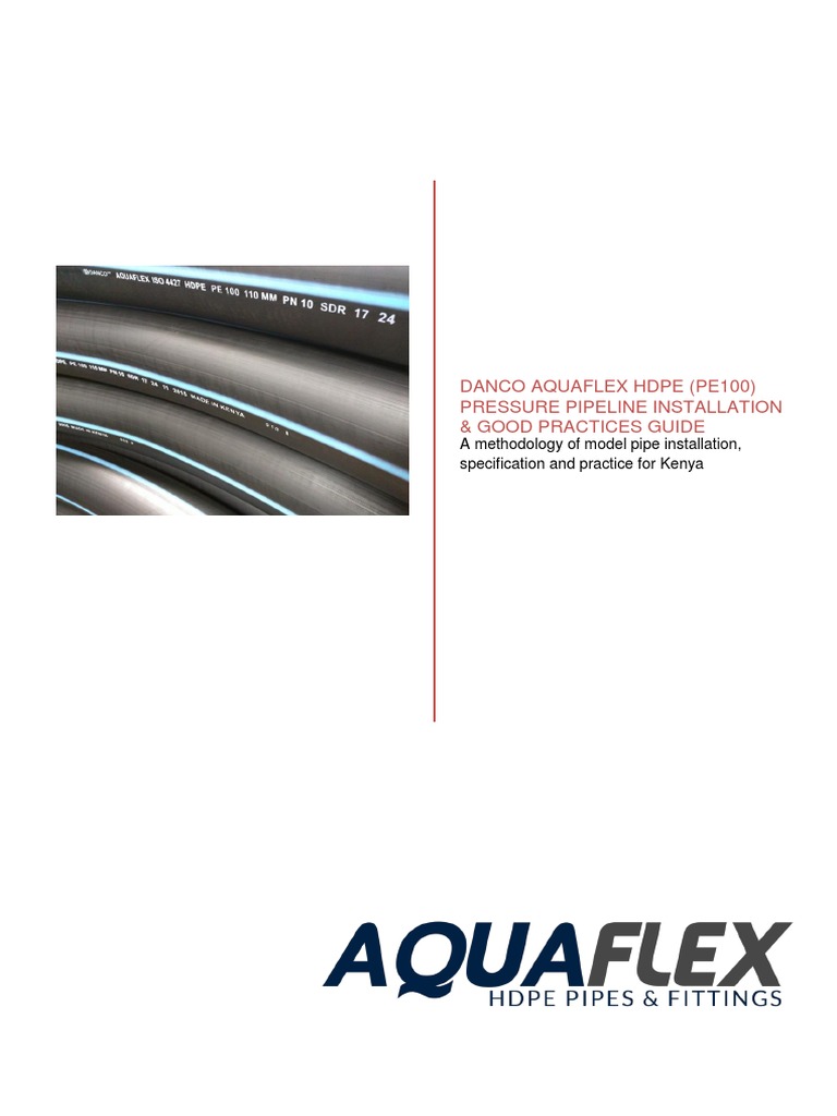 Danco Aquaflex PE100 Installation Specification & Good Practices Guide ...