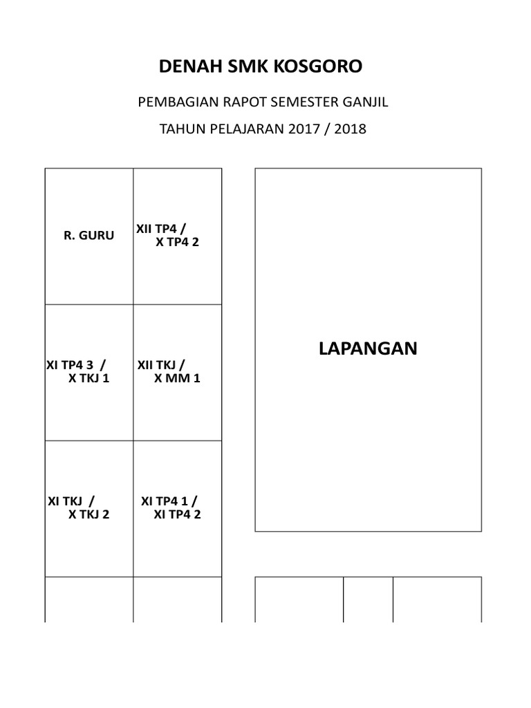 Denah SMK Kosgoro: Pembagian Rapot Semester Ganjil TAHUN PELAJARAN 2017 / 2018 | PDF | Science ...