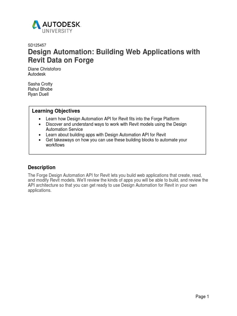 Automating Revit Workflows Using the Forge Design Automation API: A Guide to Building Web ...