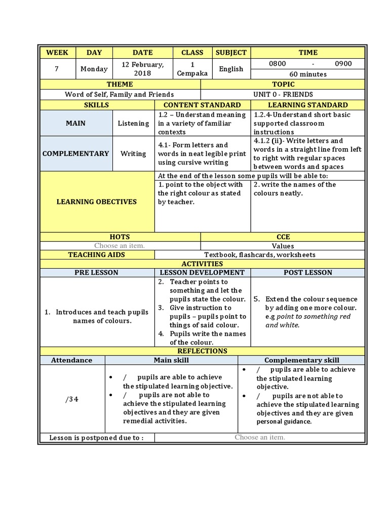 CEFR Lesson 7 | PDF | Lesson Plan | Teachers