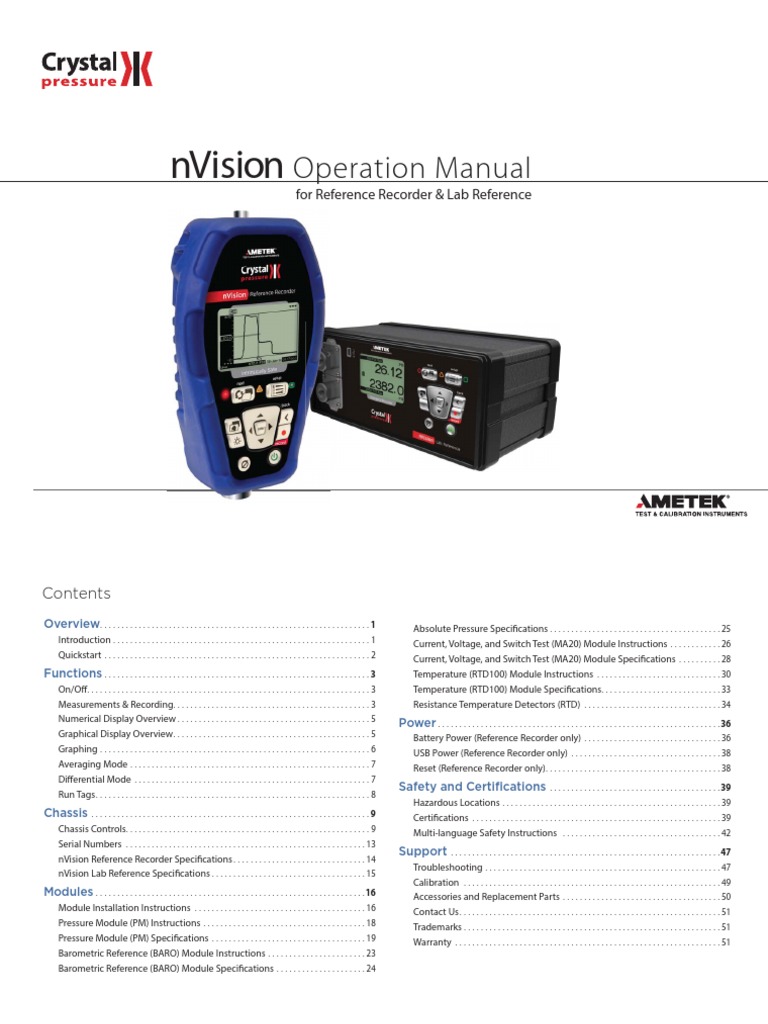 Nvision: Operation Manual | PDF | Electrical Engineering | Computing
