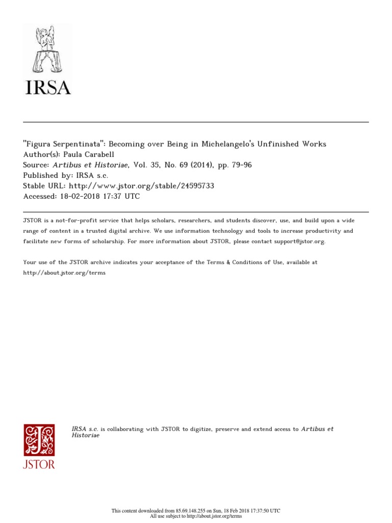 CARABELL, Paula. Figura Serpentinata, Becoming Over Being in ...