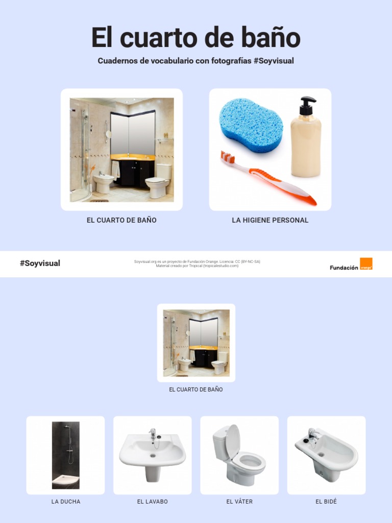 Vocabulario Visual del Baño | PDF | Vida domestica | Inicio
