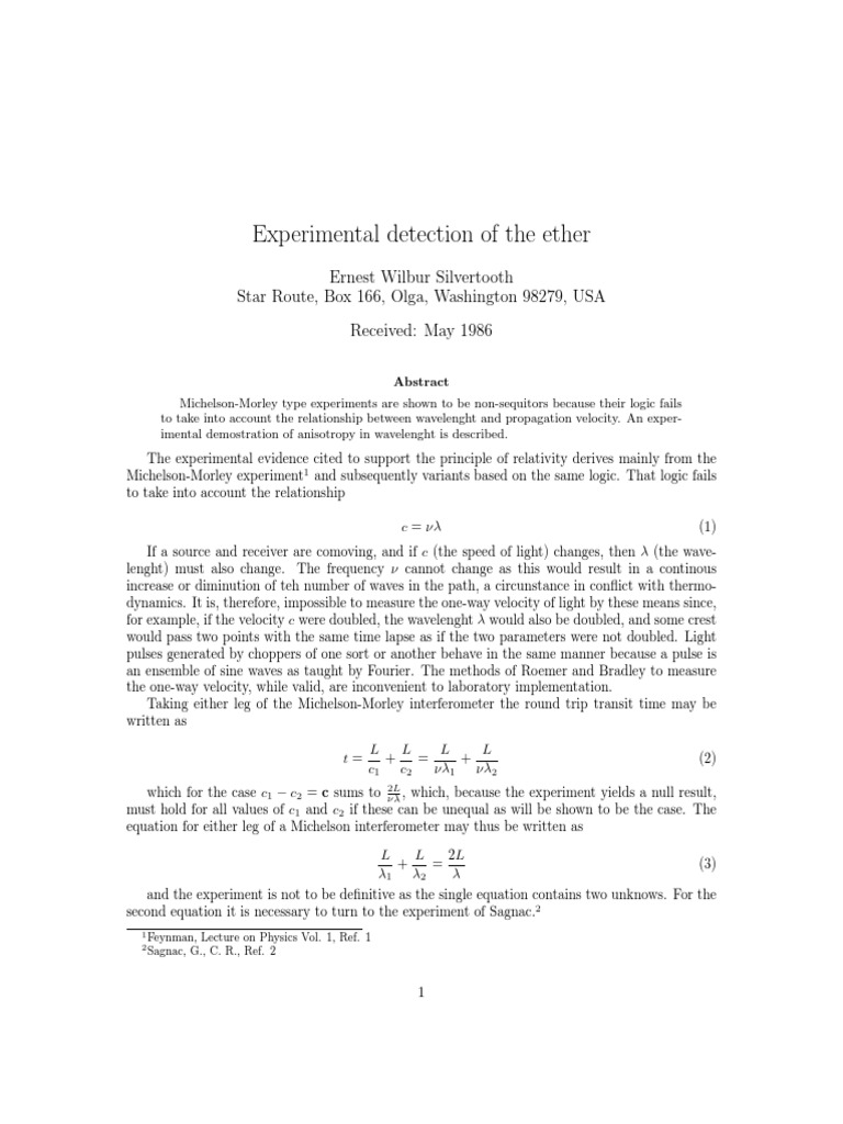 Silvertooth PDF | PDF | Speed Of Light | Wavelength