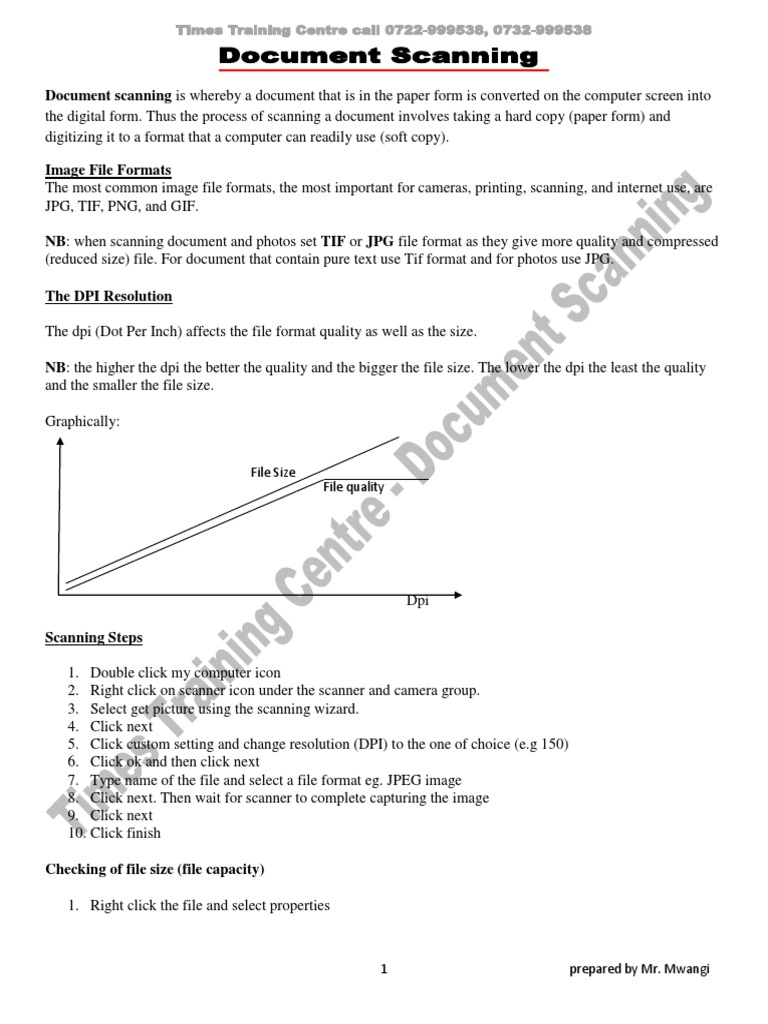 Document Scanning Guide and Tips | PDF | Image Scanner | Imaging