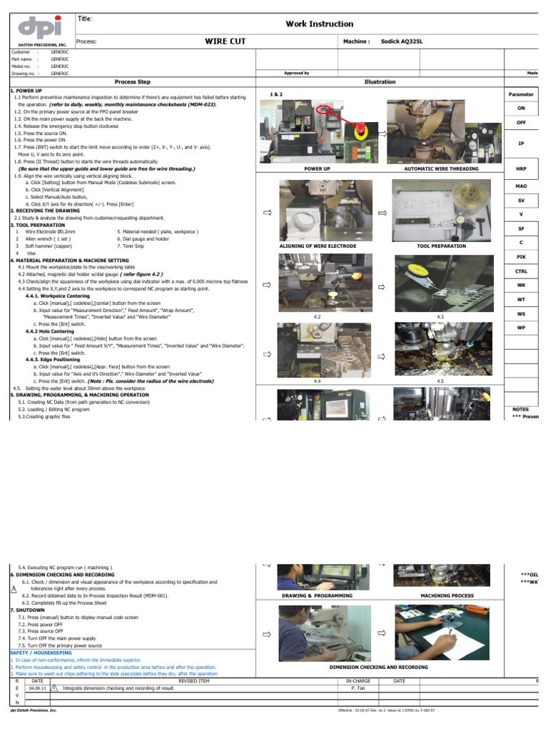 Wire Cut | PDF | Machining | Power Supply
