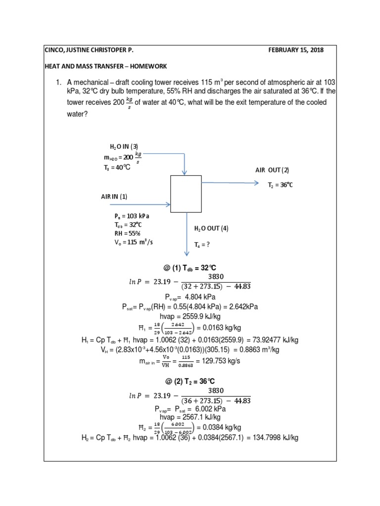 Hematra Cooling Tower | PDF | Relative Humidity | Branches Of Thermodynamics