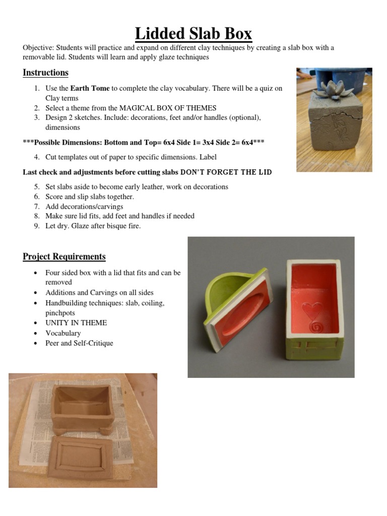 Lidded Box Project | PDF