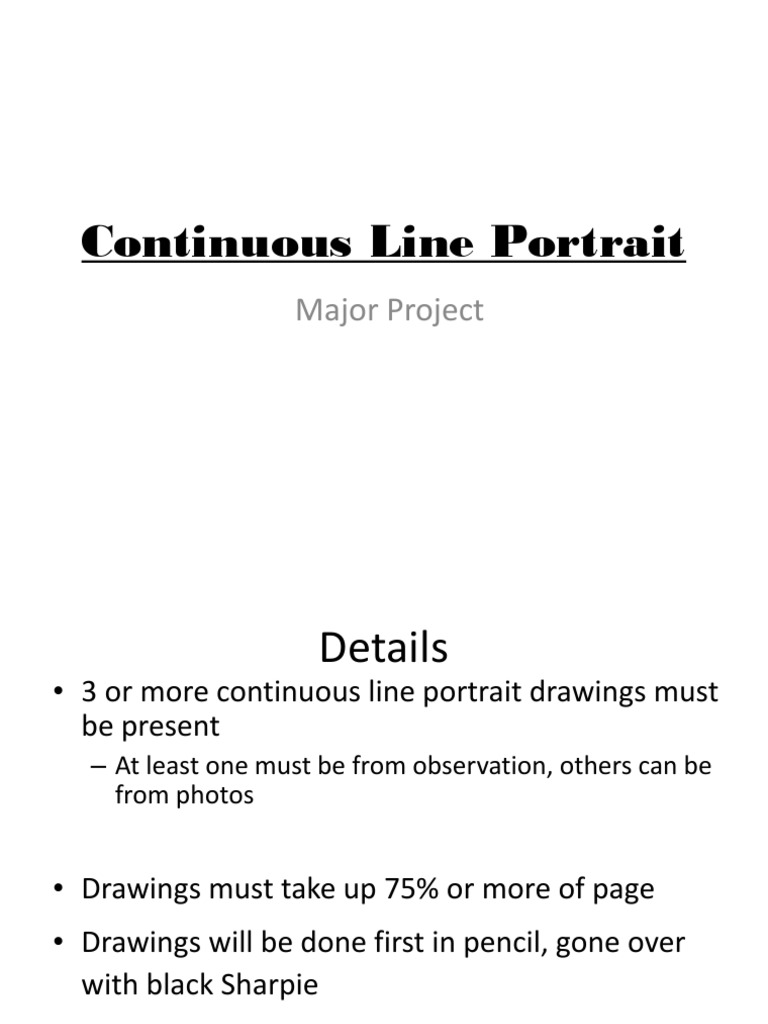 Continuous Line Portrait | PDF