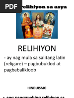 Fil 701 Mga Relihiyon Sa Pilipinas | PDF