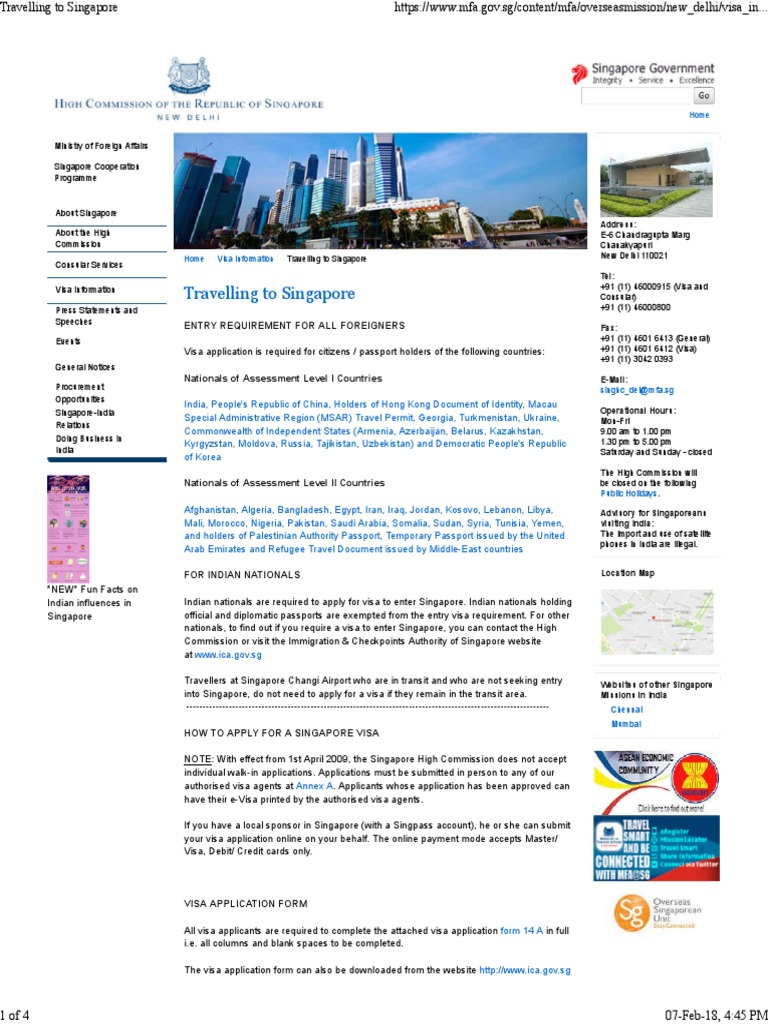 Travelling To Singapore | PDF | Travel Visa | Passport