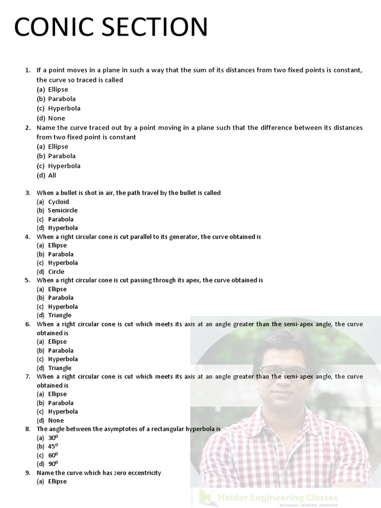 MCQ For Drawing | PDF | Ellipse | Geometric Shapes
