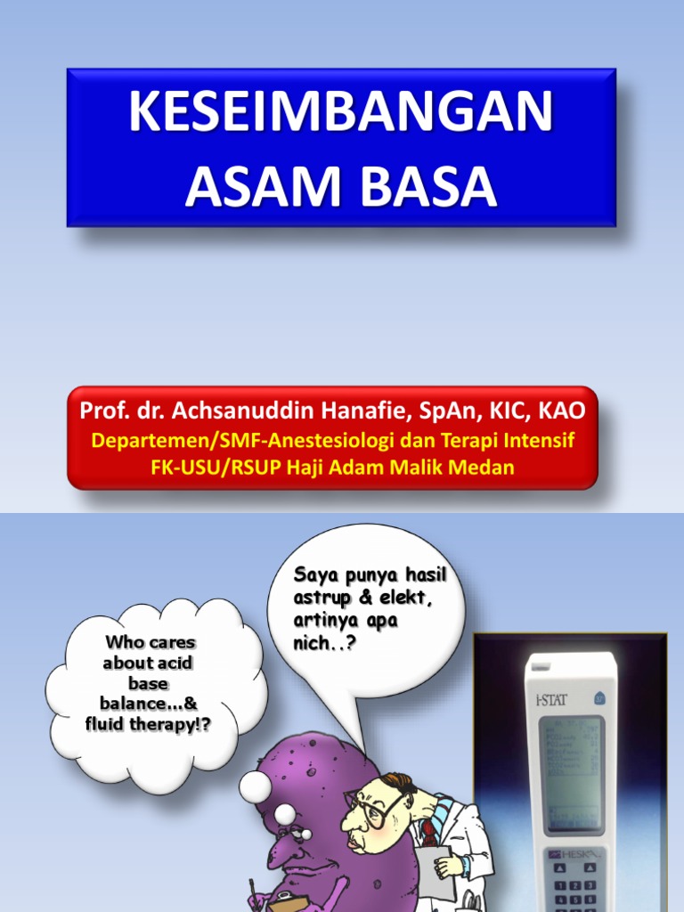Keseimbangan Asam Basa: Prof. Dr. Achsanuddin Hanafie, Span, Kic, Kao | PDF