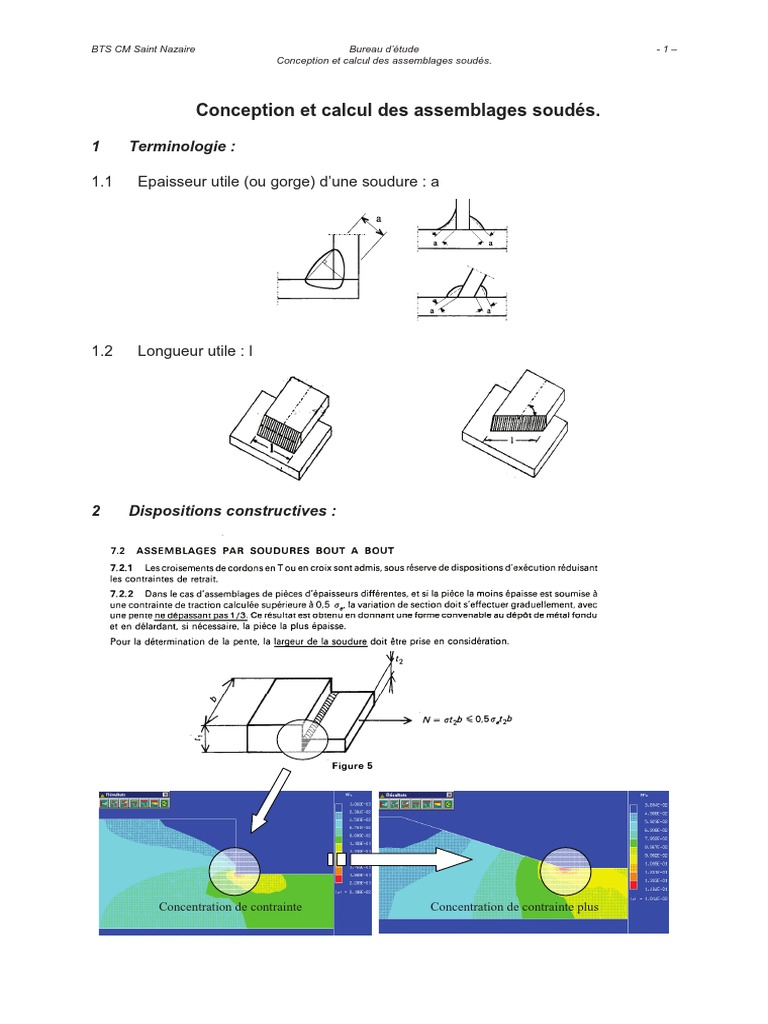 Conception Calcul Assemblages Soudes | PDF | Ingénierie de produits chimiques | Mécanique ...