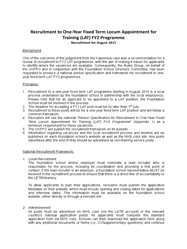 Recruitment To One-Year F2 LATs and Reapplication Form FINAL Updated 20 ...