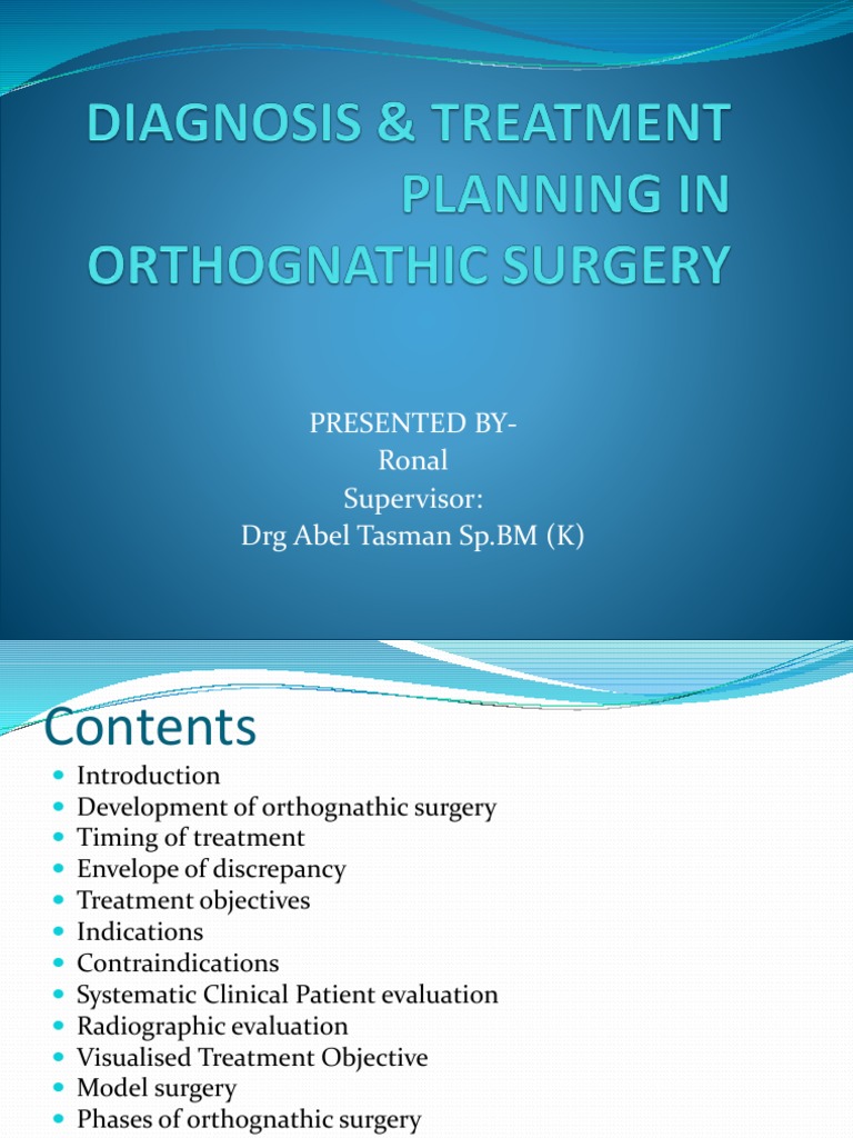 Orthognathic Surgery Ronal | PDF | Orthodontics | Surgery