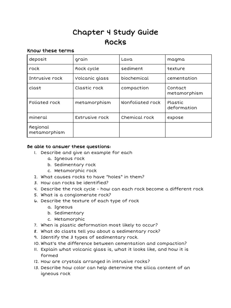 Chapter 4 Study Guide | PDF
