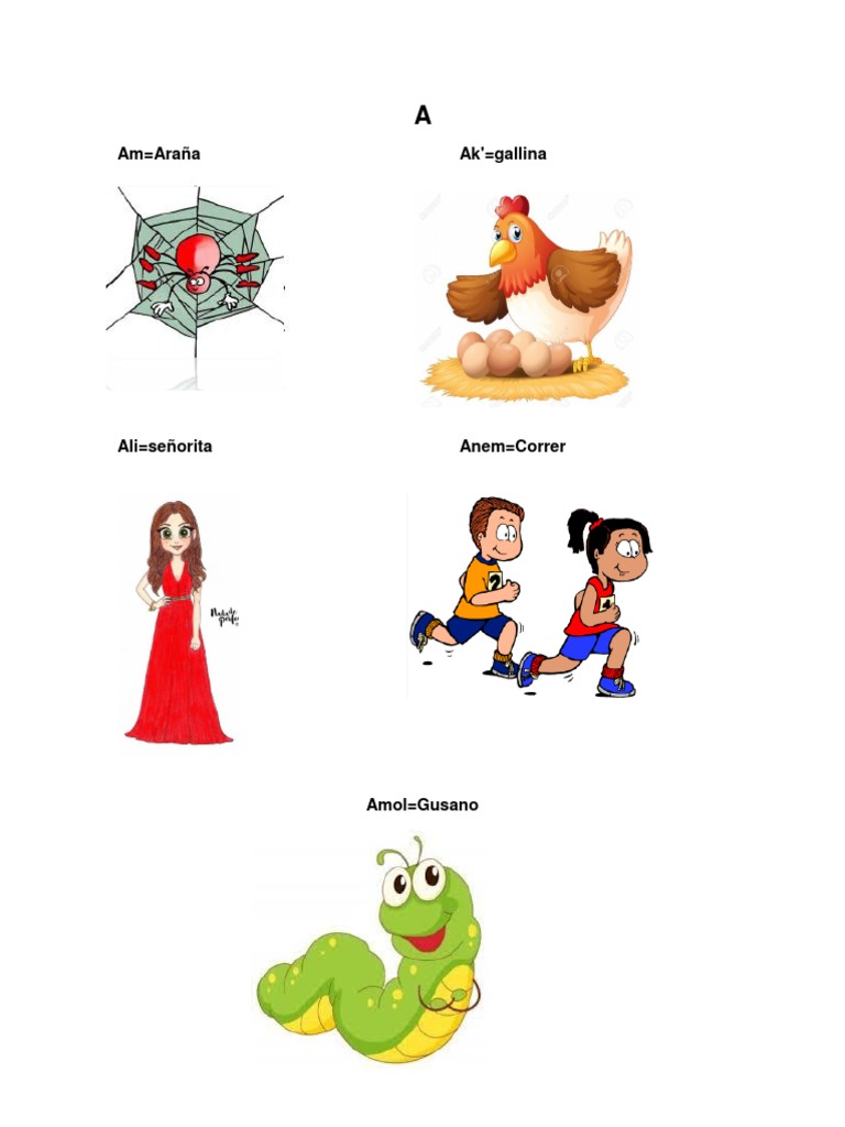 Abecedario Achi | PDF | Vertebrates | Animals And Humans