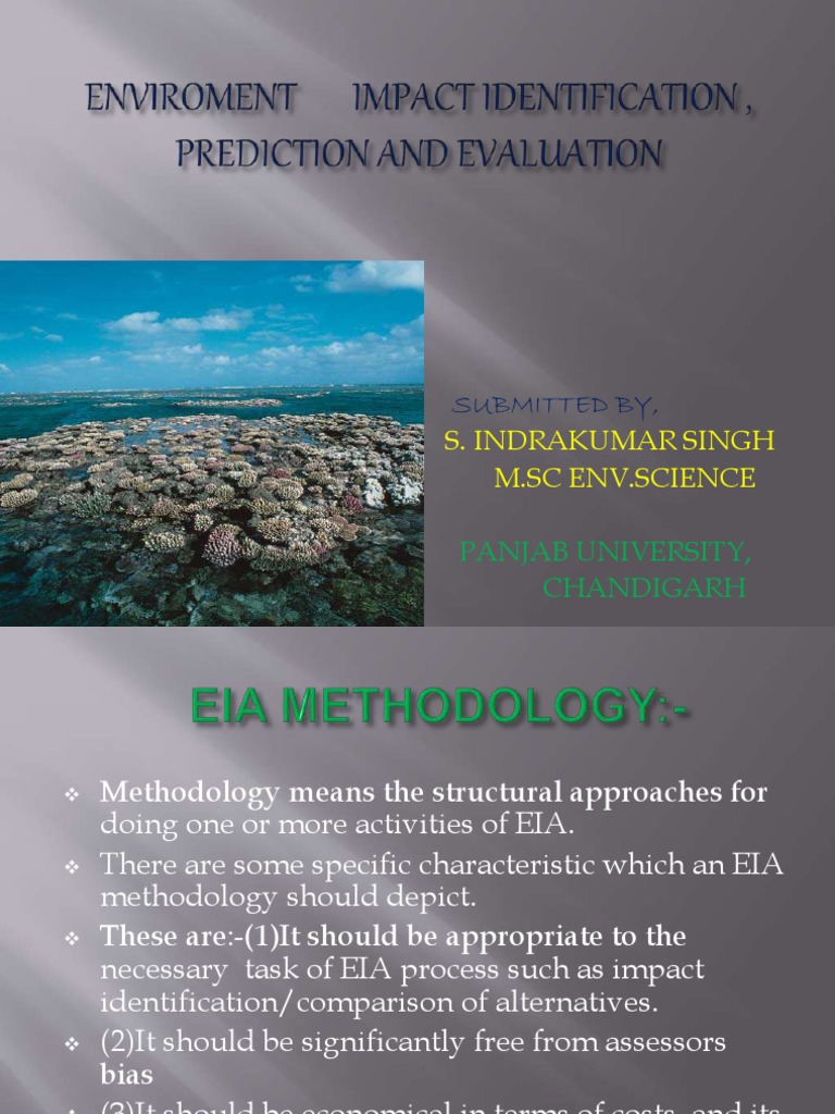 EIA Methods | PDF | Environmental Impact Assessment | Scientific Method