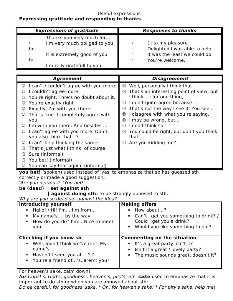 Expressions of Gratitude Responses To Thanks: 'Are You Nervous?' 'You ...