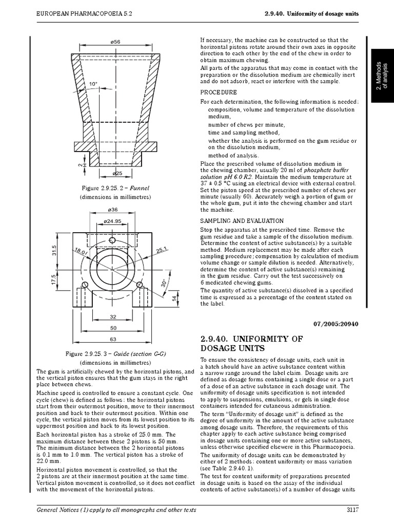 2.9.40 Uniformity of Dosage Units PDF | Tablet (Pharmacy) | Dose ...