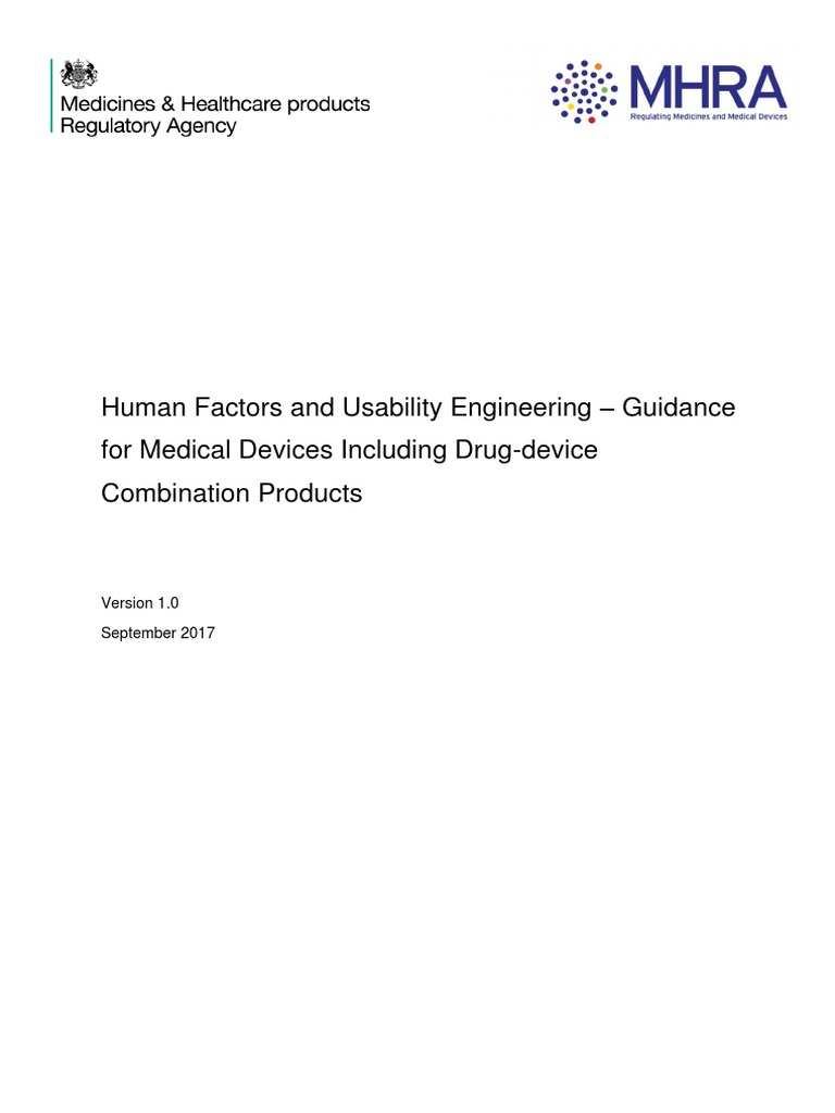 HumanFactors Medical-Devices v1.0 2017 | PDF | Usability | Medical Device