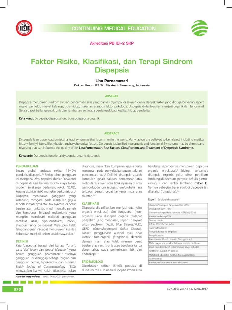 1 - 10 - 259CME-Faktor Risiko, Klasifikasi, Dan Terapi Sindrom ...
