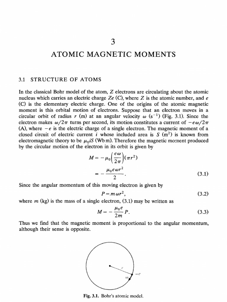Atomic Mgnetic Moment | PDF | Atomic Orbital | Spin (Physics)