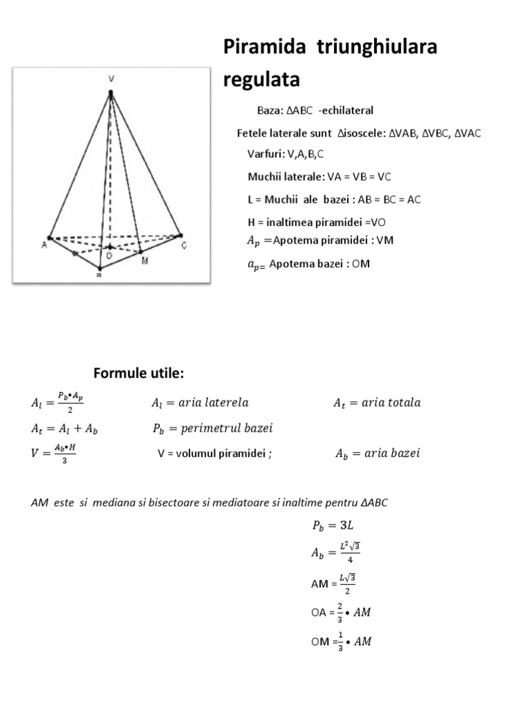 Piramida triunghiulara regulata