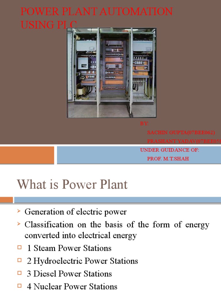 Power Plant Automation Using PLC 1 | PDF | Boiler | Programmable Logic ...