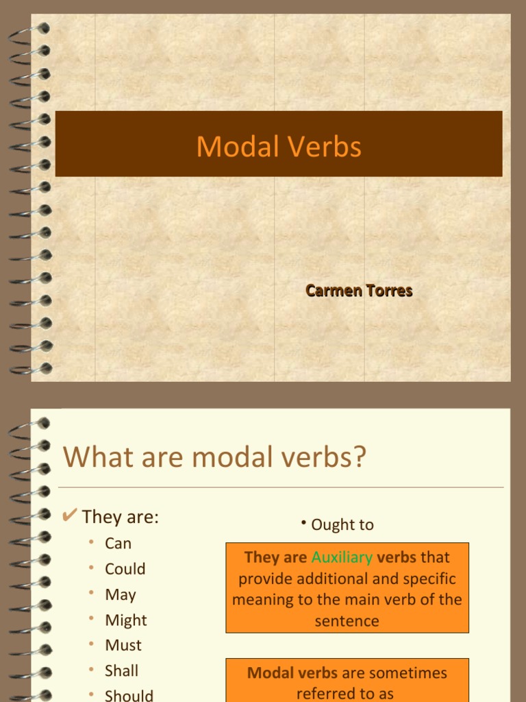 Modal Verbs | PDF | Verb | Syntax