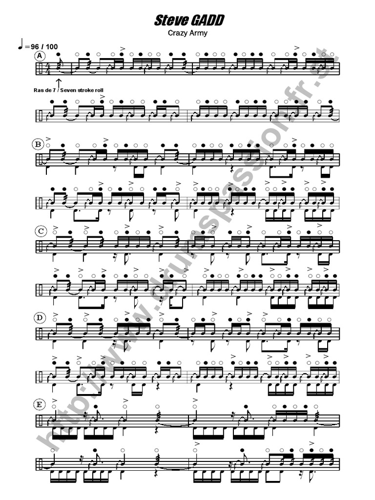 Steve Gadd - Crazy Army PDF | PDF