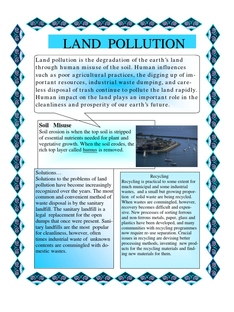 Land Pollution For Brochures