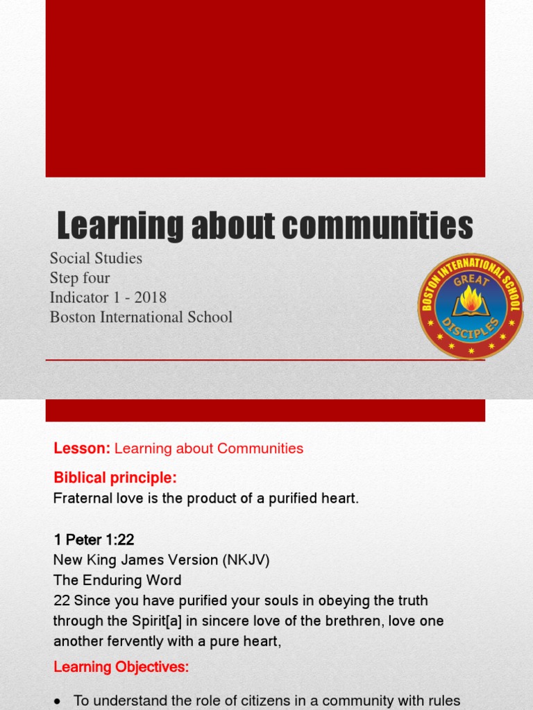 Learning About Communities | PDF | Community | Speech