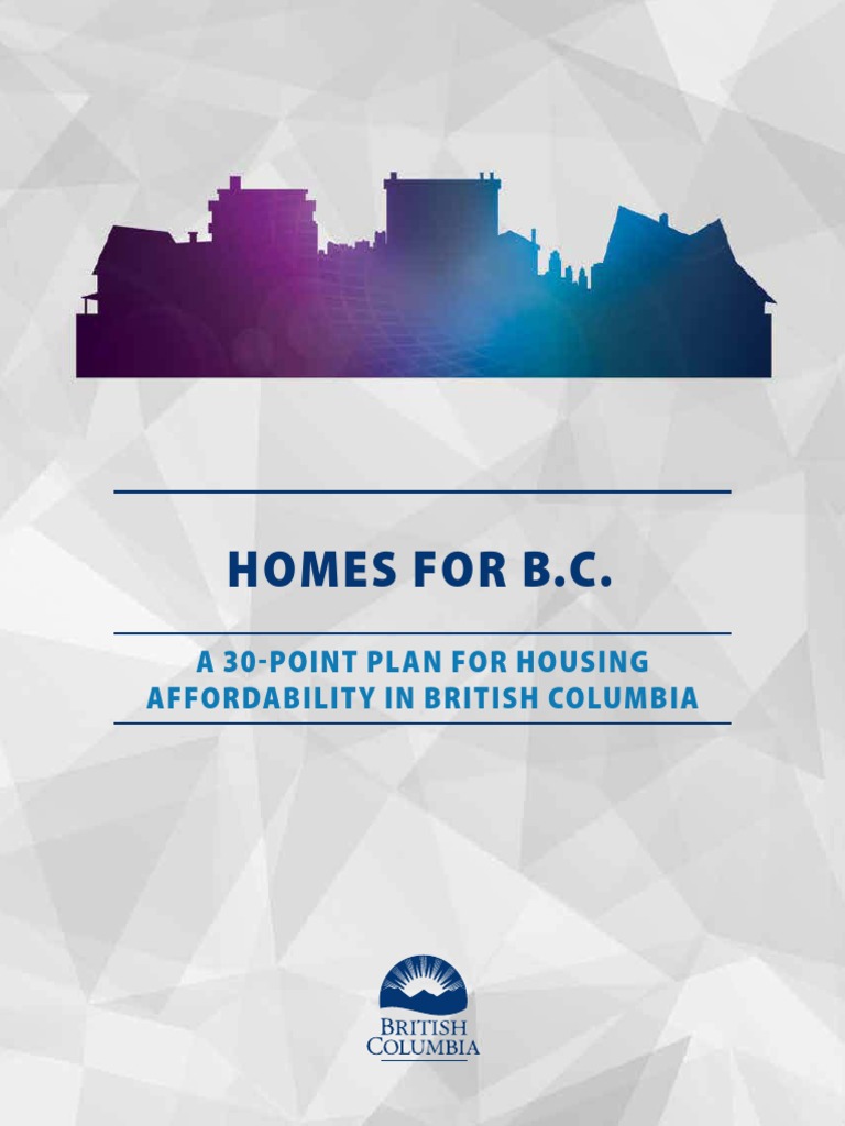 NDP 30 Point Housing Plan 2018 | PDF | Affordable Housing | Renting