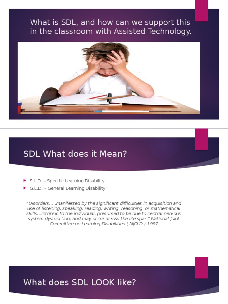 Pip SDL Presentation | PDF | Learning Disability | Communication