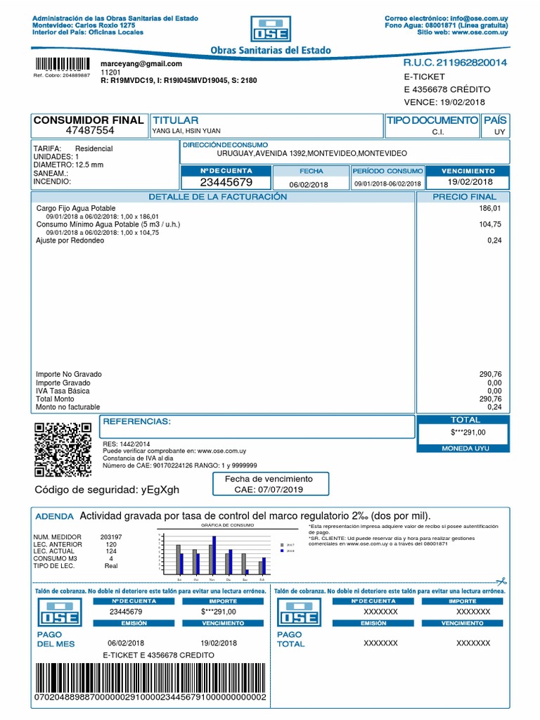 Recibo de Ose | Economias | Economía (general)
