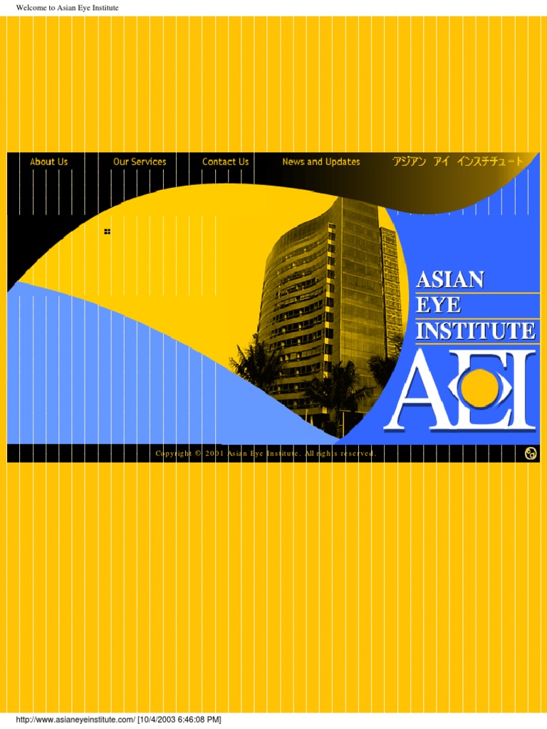 Asian Eye Institute | PDF | Ophthalmology | Doctor Of Medicine