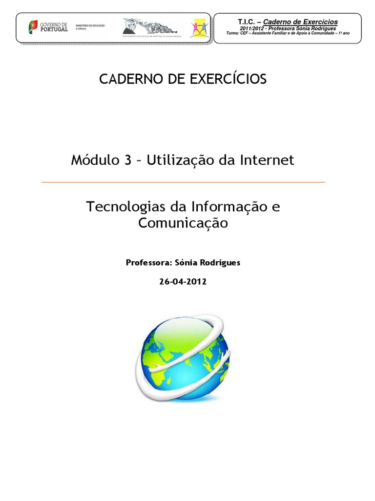 Exercícios Módulo3 Internet | PDF | Protocolo de transferência de arquivos | Internet