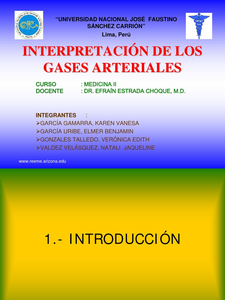 Gases Arteriales-Interpretación | PDF | Solución tampón | Potasio