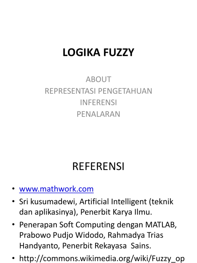 8 Fuzzy Logic | PDF | Metode & Bahan Ajar | Teknologi & Rekayasa
