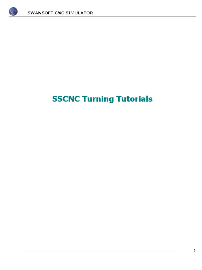 SSCNC Turning Tutorial Mod | PDF | Numerical Control | Industries