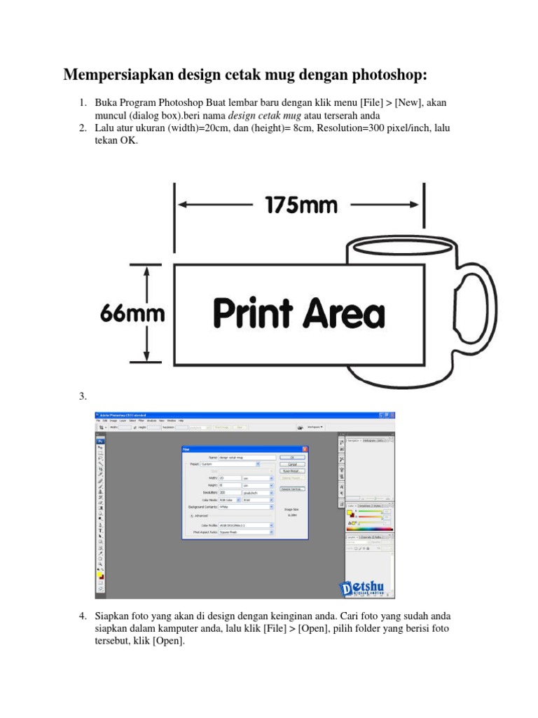 Ukuran dan Desain Cetak Mug | PDF | Karier & Perkembangan | Griya & Taman