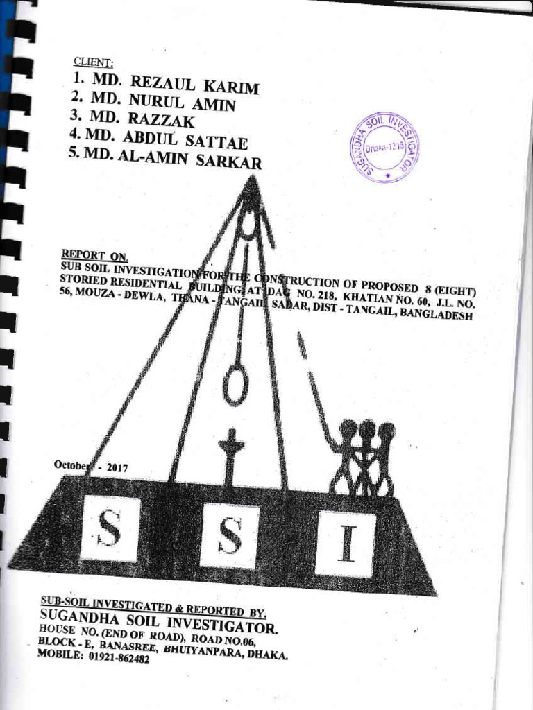 Soil Test Report | PDF | Natural Materials | Geotechnical Engineering
