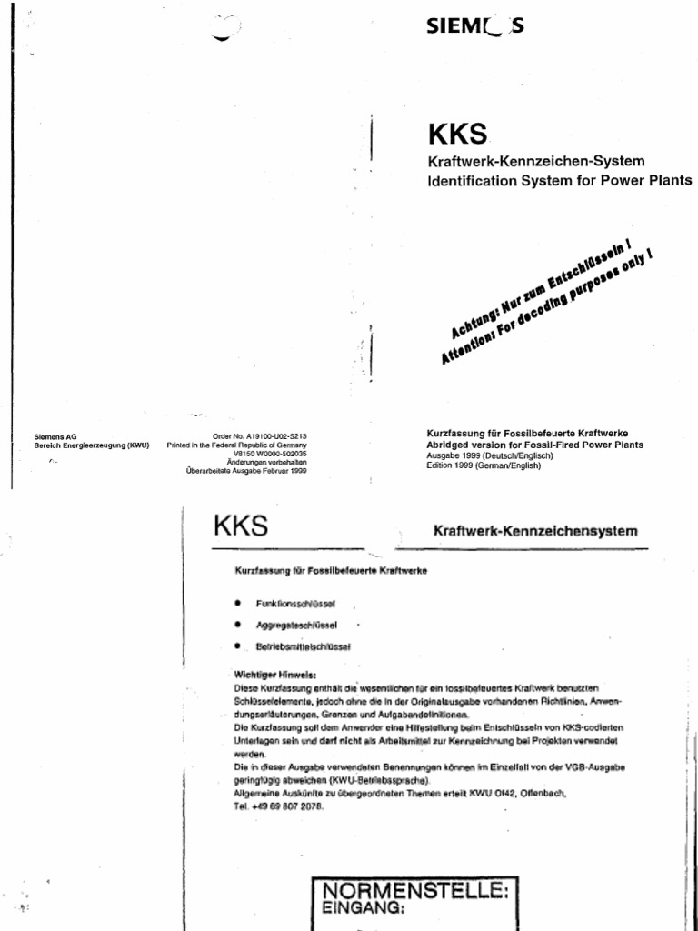 Siemens Kks Pocket Handbook PDF | PDF
