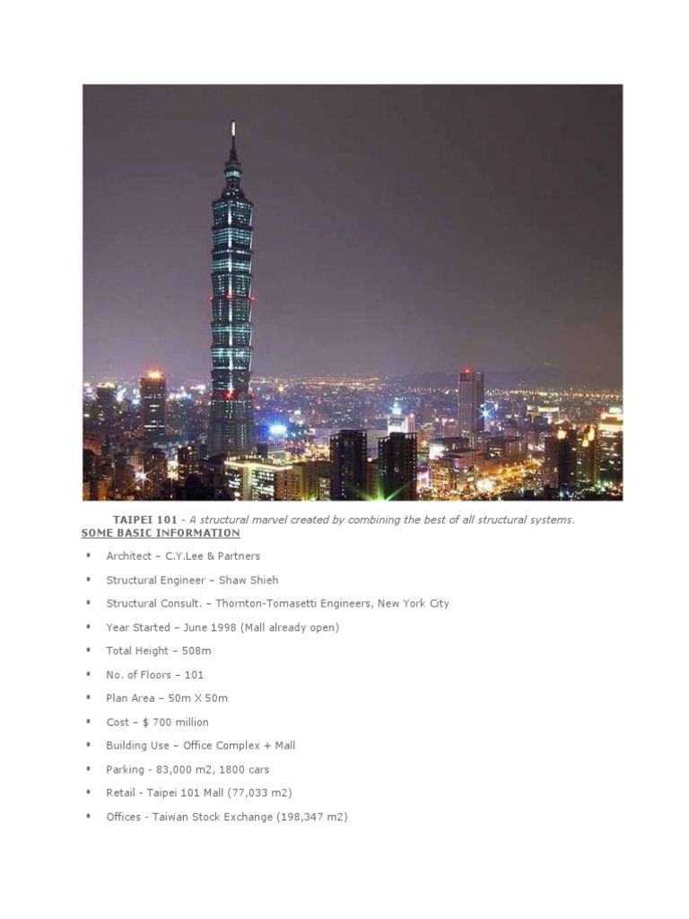 Taipei 101 | PDF | Framing (Construction) | Truss
