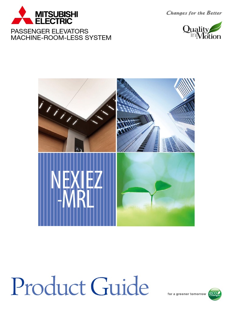 Nexiez MRL Product Guide | PDF | Elevator | Light Emitting Diode
