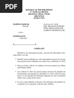 Sample Complaint For Replevin | PDF | Plaintiff | Complaint