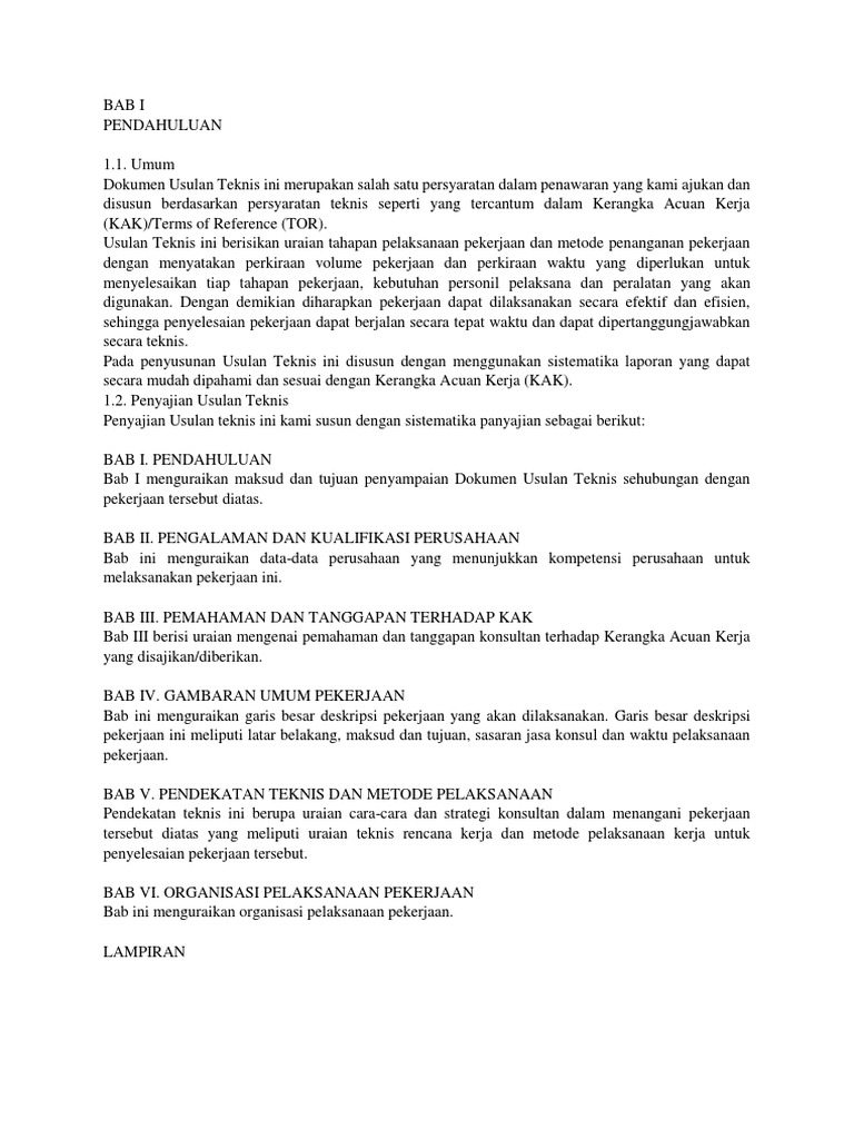 Contoh Ustek Pengawasan SAB | PDF