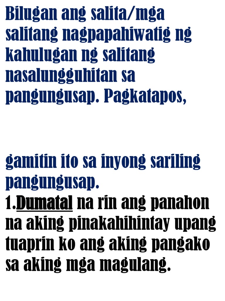 Bilugan Ang Salita | PDF